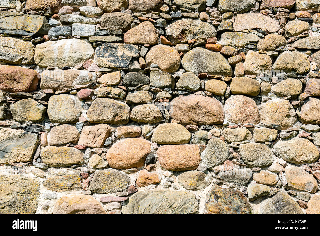 ancient stone brick wall background texture with green grass Stock ...