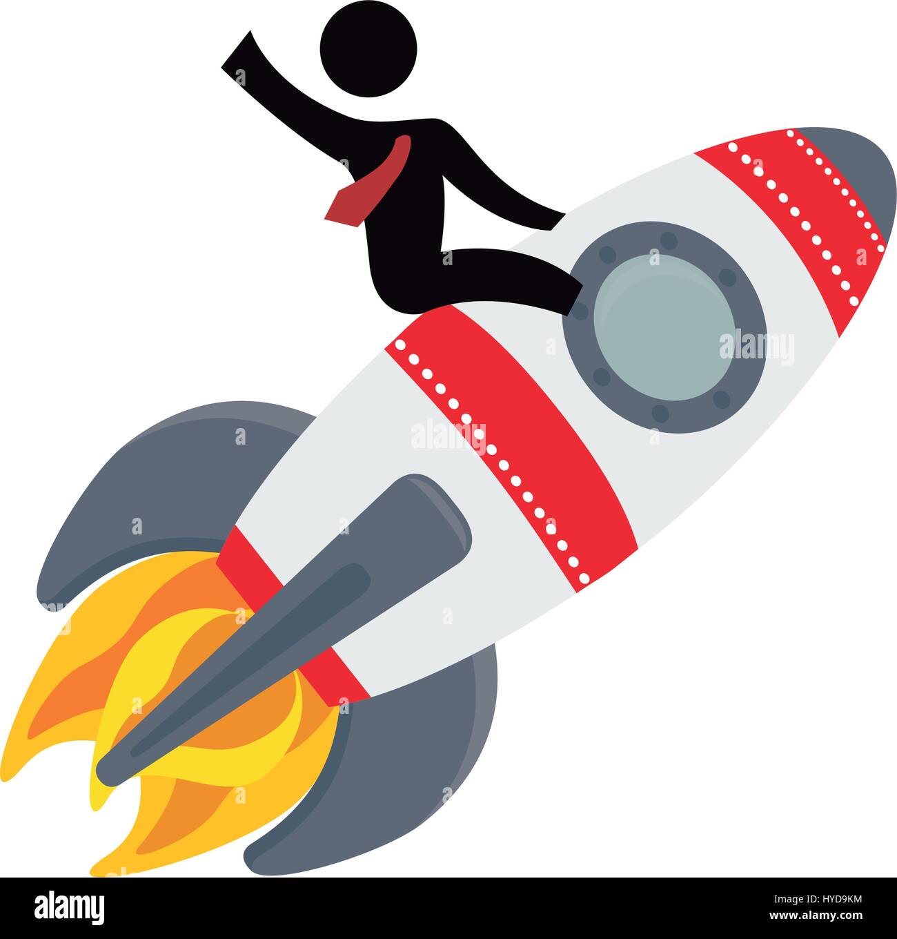Spaceship rocket symbol icon vector illustration graphic design Stock ...