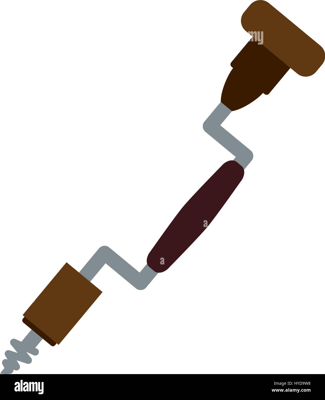 brace and bits carpentry tool vector icon illustration Stock Vector ...