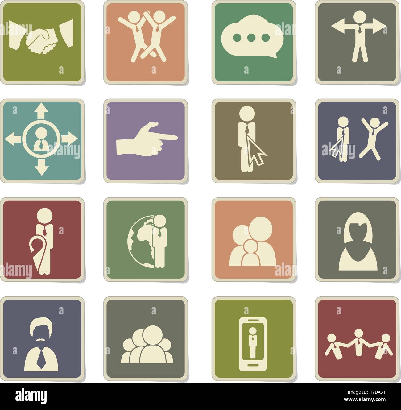 community vector icons for user interface design Stock Vector Image ...