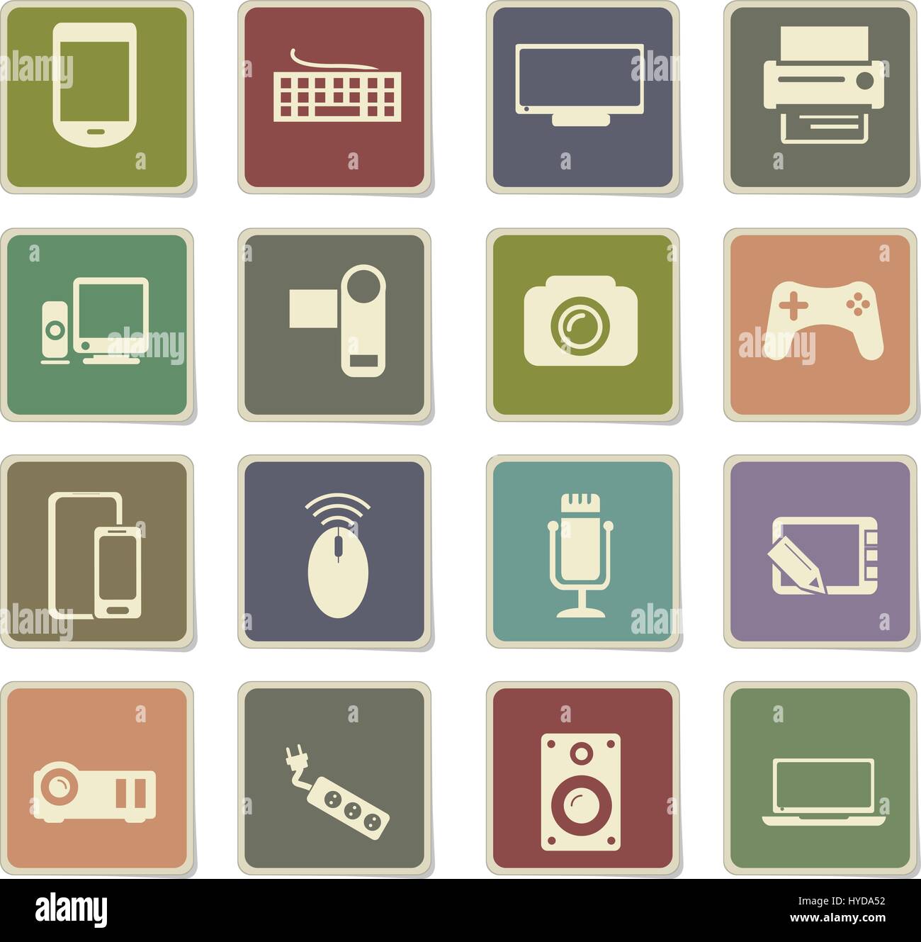 device vector icons for user interface design Stock Vector Image & Art ...