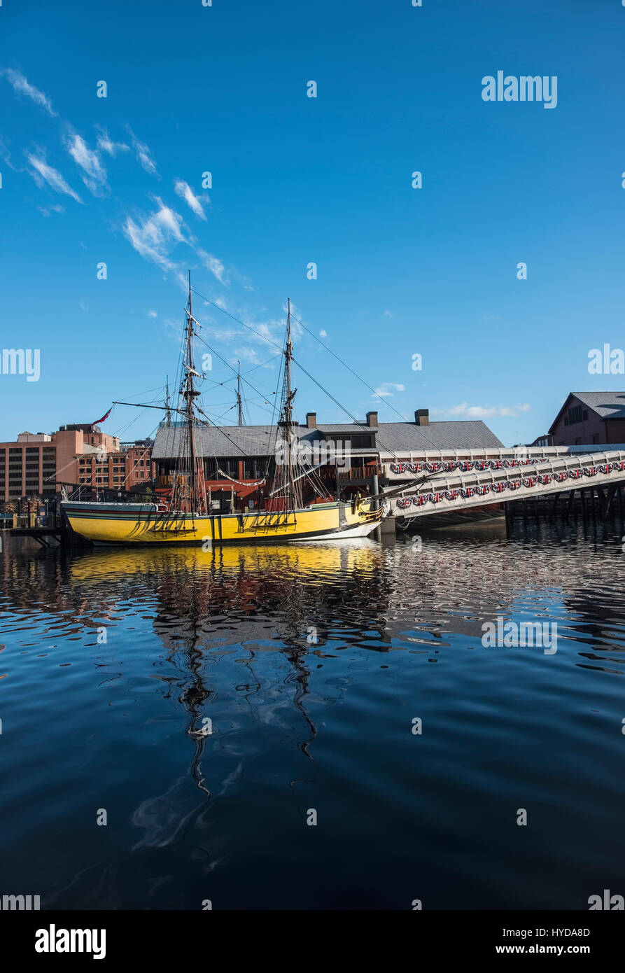 USA, MASSACHUSETTS, BOSTON, TALL SHIP AND MUSEUM Stock Photo - Alamy