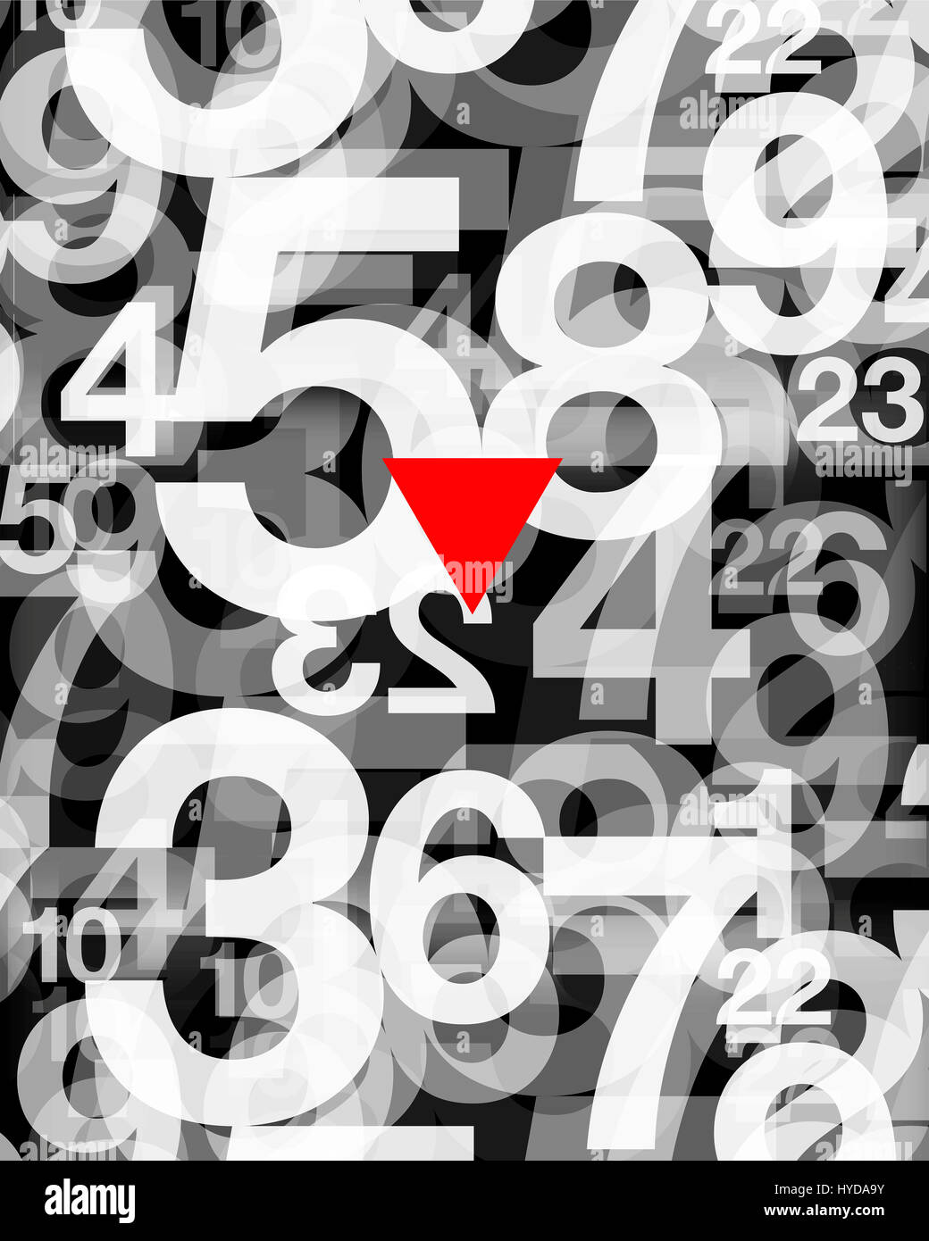 Decorative number art hi-res stock photography and images - Alamy