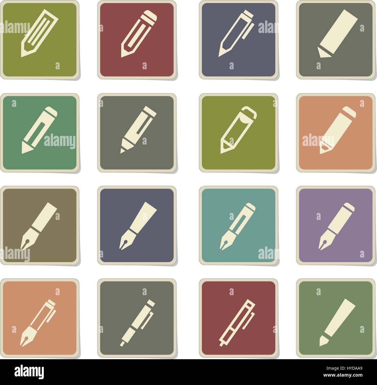 edit vector icons for user interface design Stock Vector Image & Art ...