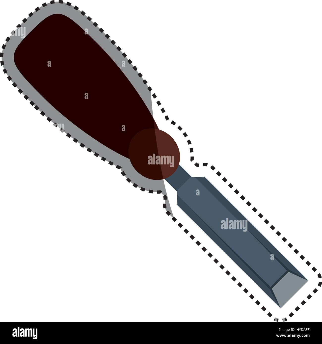 chisel carpentry tool vector icon illustration graphic design Stock ...