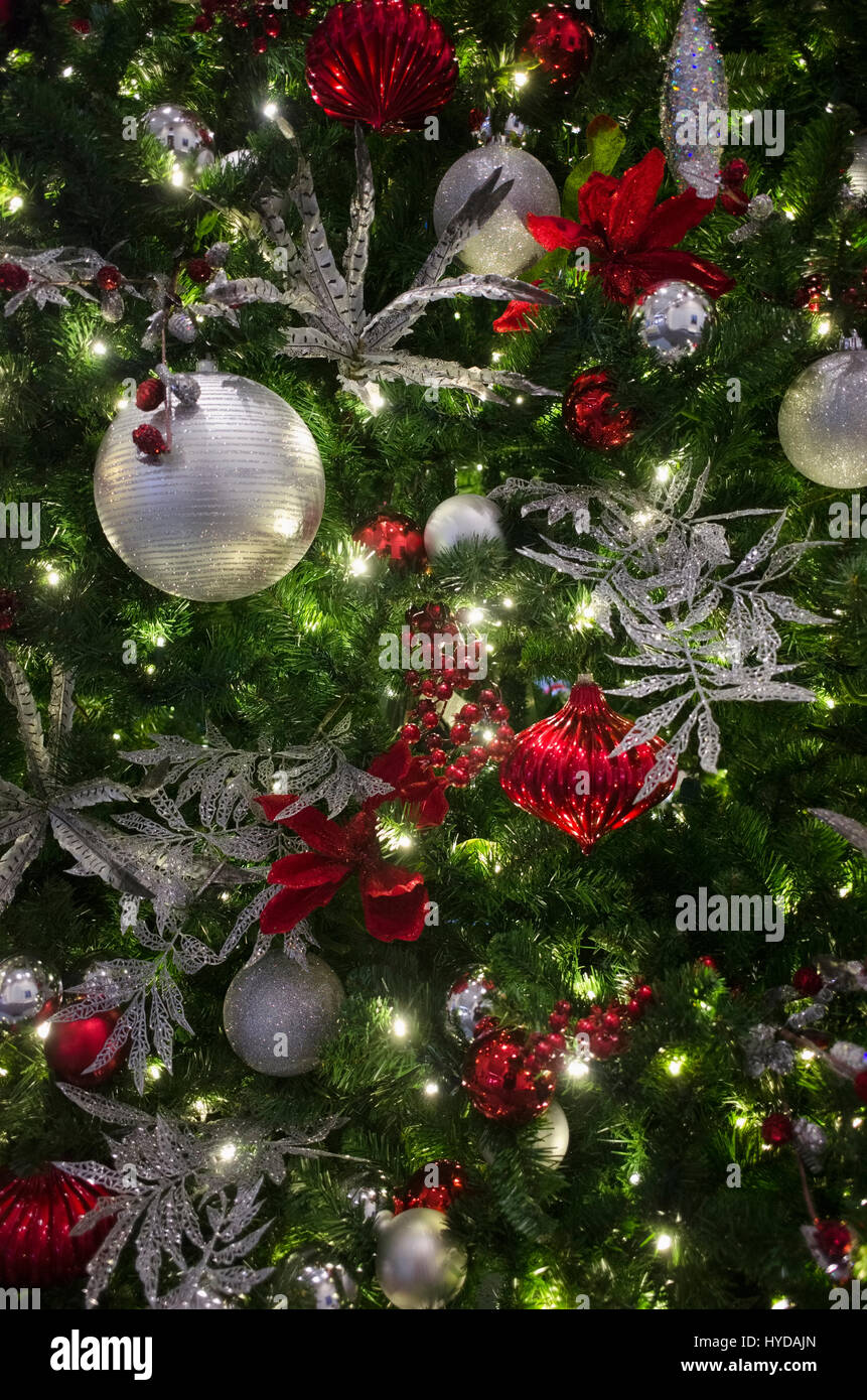 Colorful Christmas tree Stock Photo - Alamy