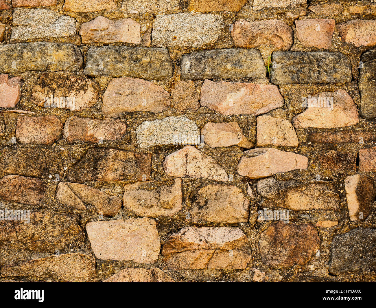 Detail of stone wall Stock Photo - Alamy