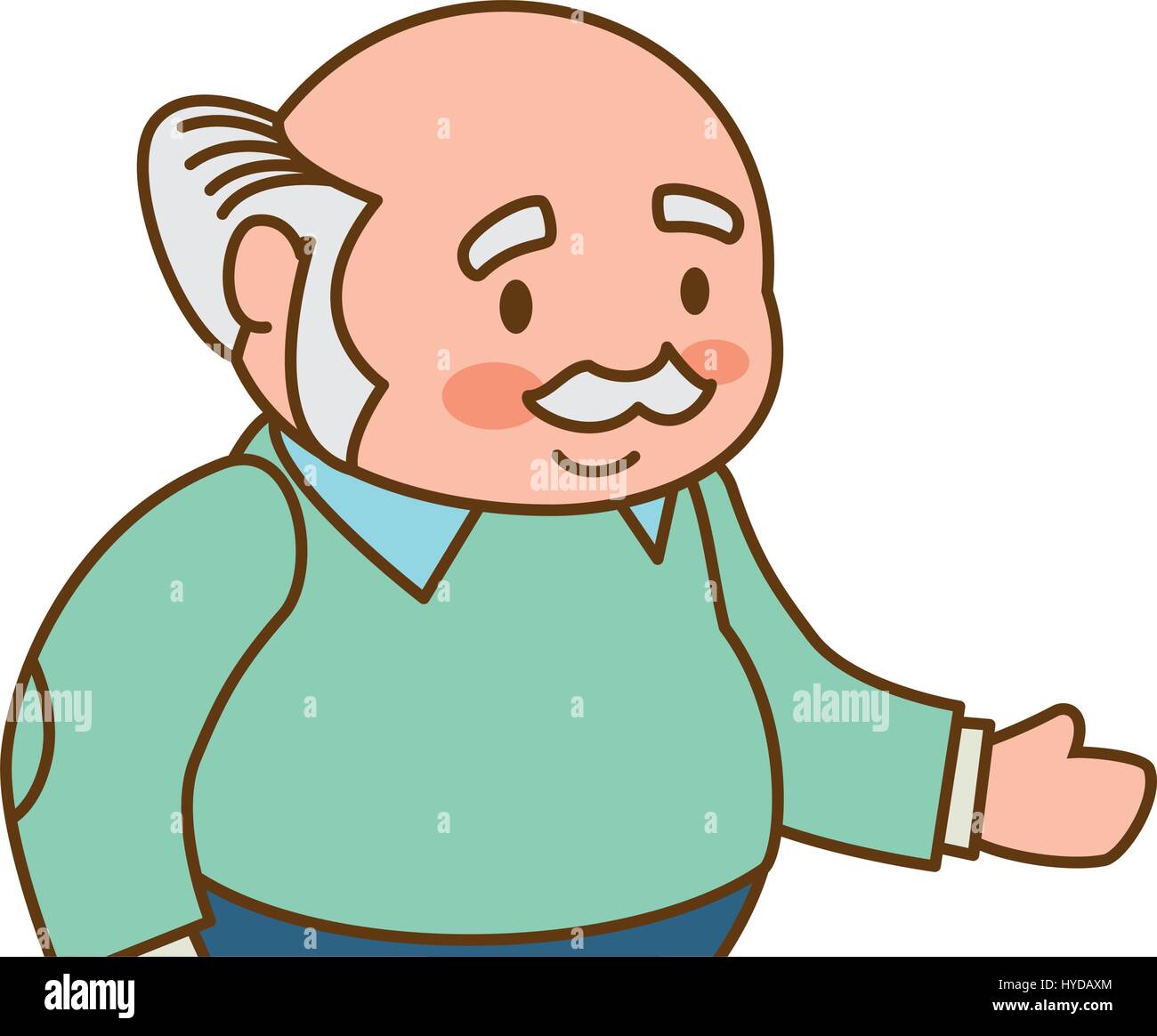 adult male avatar elder vector icon illustration Stock Vector Image ...