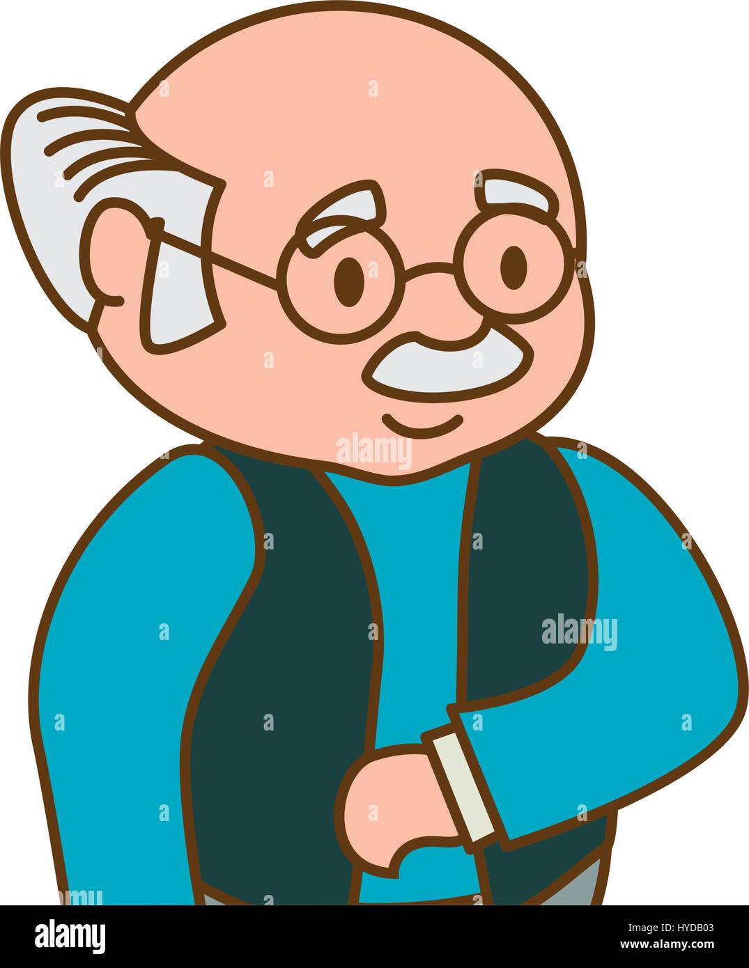 Adult male glasses elder vector hi-res stock photography and images - Alamy