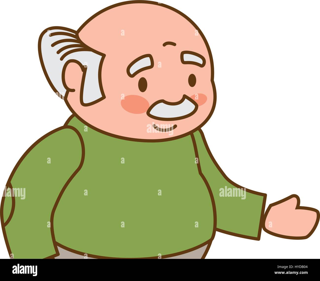 adult male avatar elder vector icon illustration Stock Vector Image ...