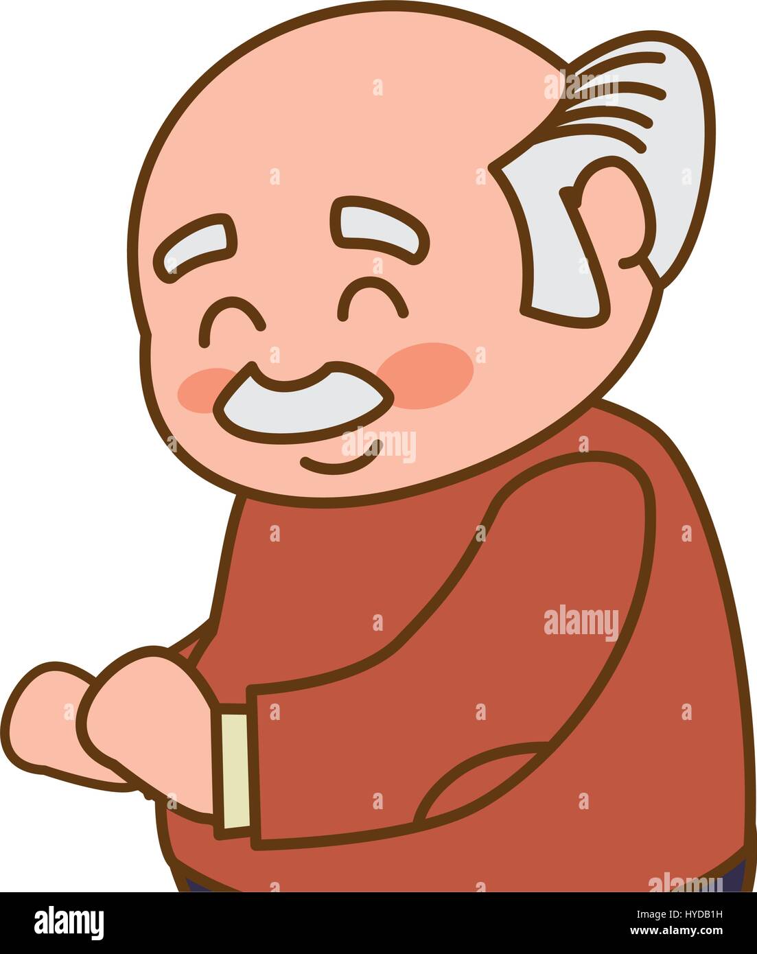 adult male avatar elder vector icon illustration Stock Vector Image ...