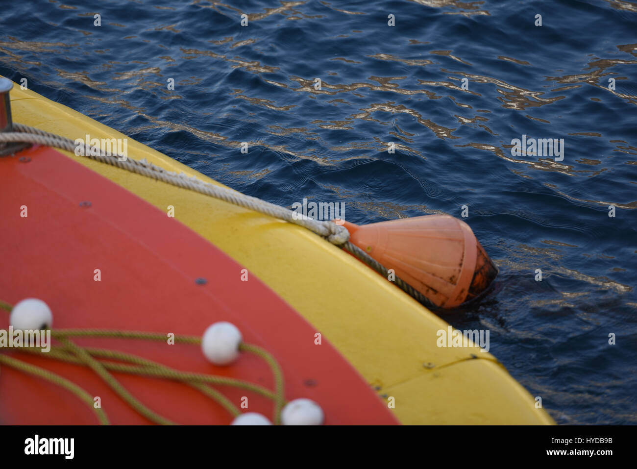 Inflatable emergency boat Stock Photo - Alamy