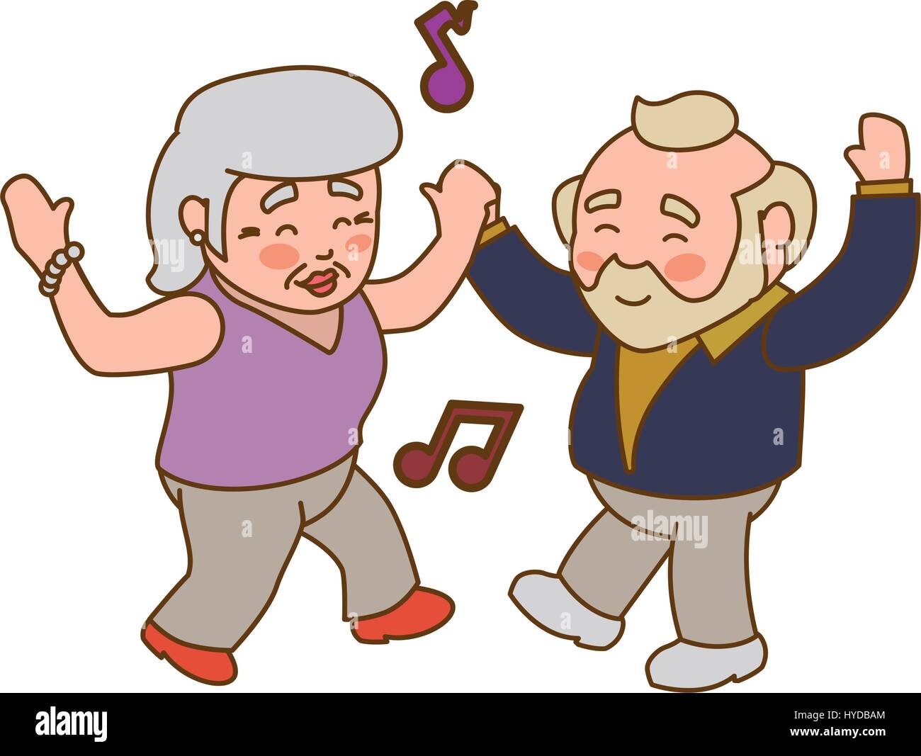 Cartoon dancing man mustache hi-res stock photography and images - Alamy