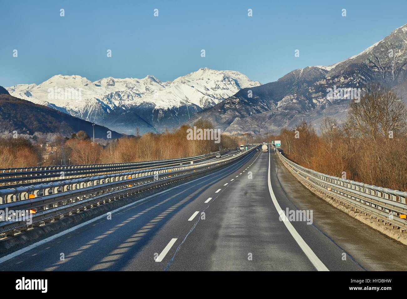 Highway in Italy Stock Photo - Alamy
