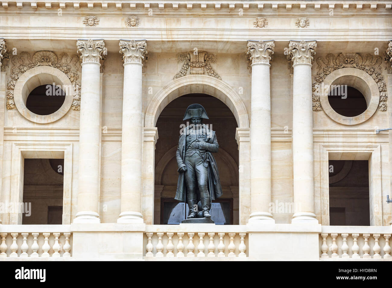 Emperor Napoleon Bonaparte's statue in the courtyard of the Palace of ...