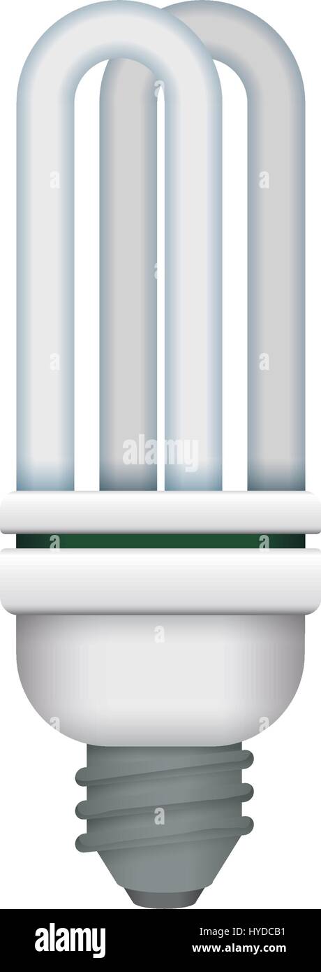 light bulb electric fluorescent vector icon illustration graphic design ...
