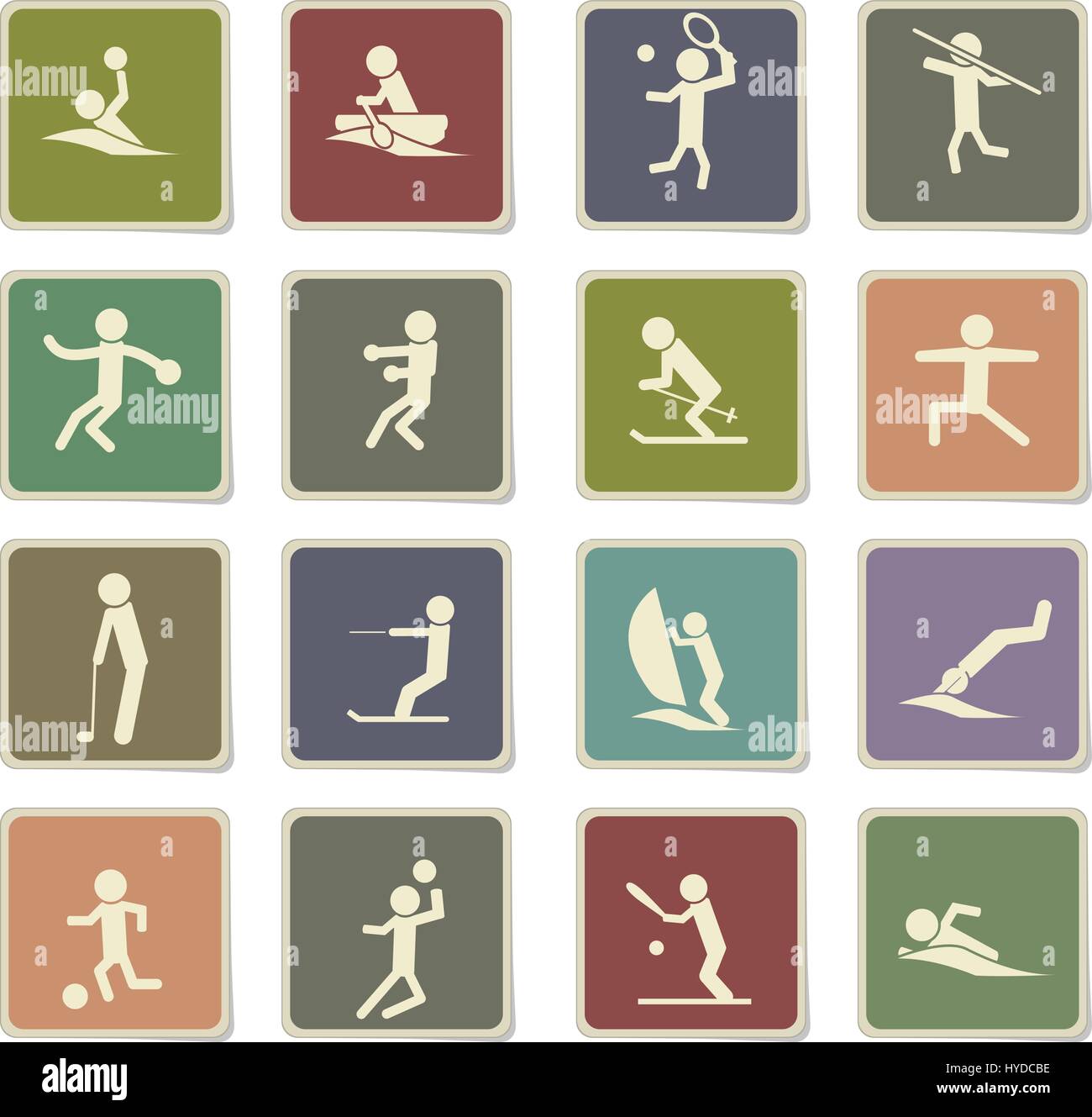 sport vector icons for user interface design Stock Vector Image & Art ...