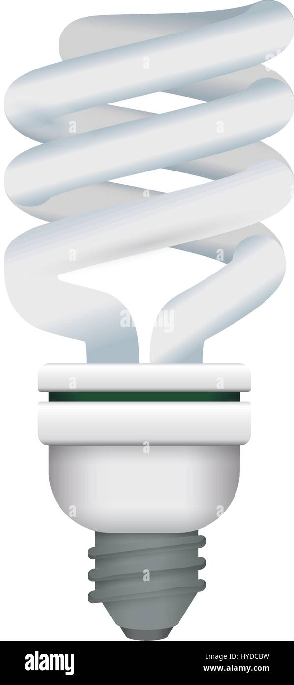 light bulb electric fluorescent vector icon illustration graphic design ...