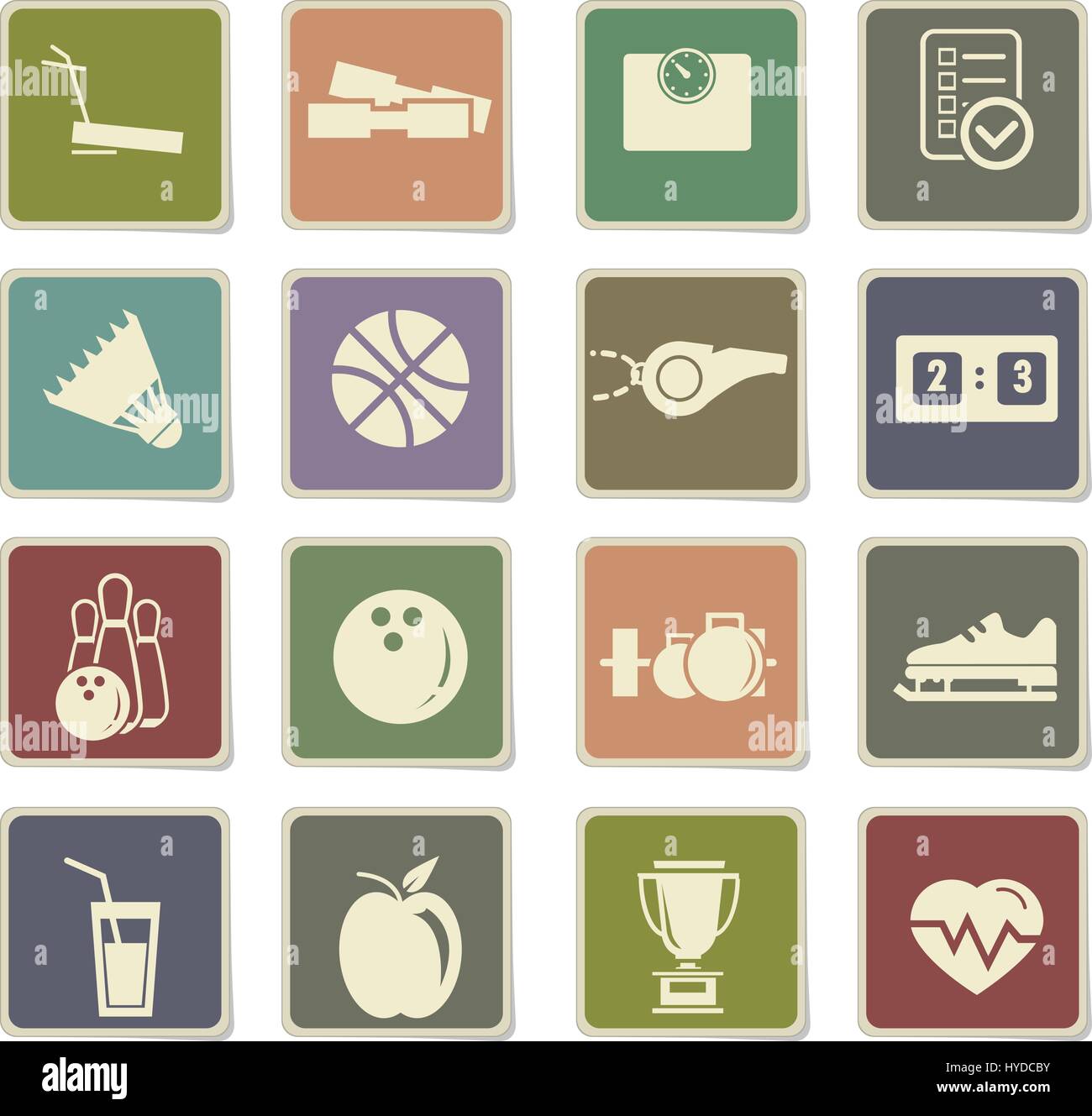 sport vector icons for user interface design Stock Vector Image & Art ...