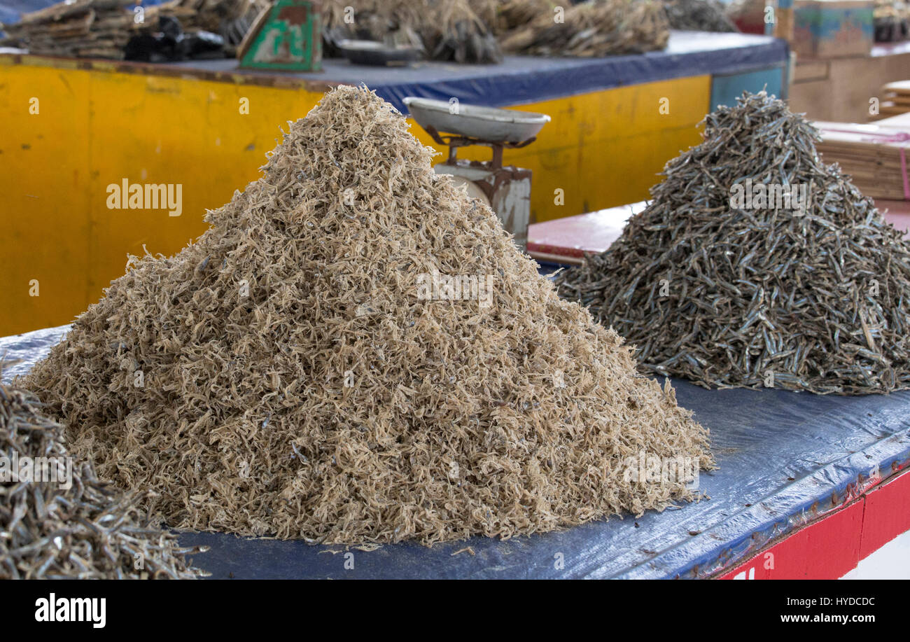 dried fish on a market at Flores, Indonesia Stock Photo - Alamy