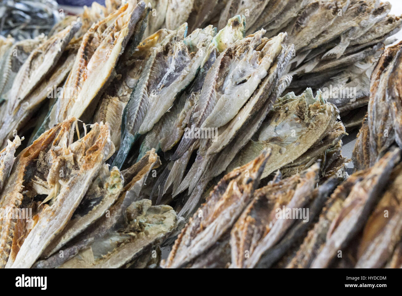 Fish preservation by drying close up background Stock Photo - Alamy