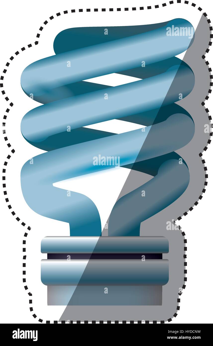 light bulb electric fluorescent vector icon illustration graphic design ...