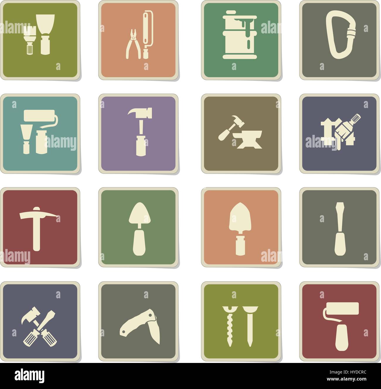 work tools vector icons for user interface design Stock Vector Image ...