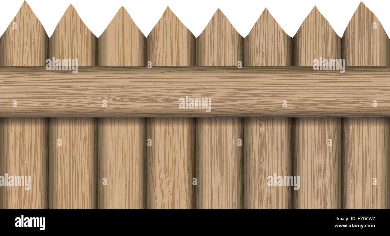fence wooden wood planks vector icon illustration Stock Vector Image ...