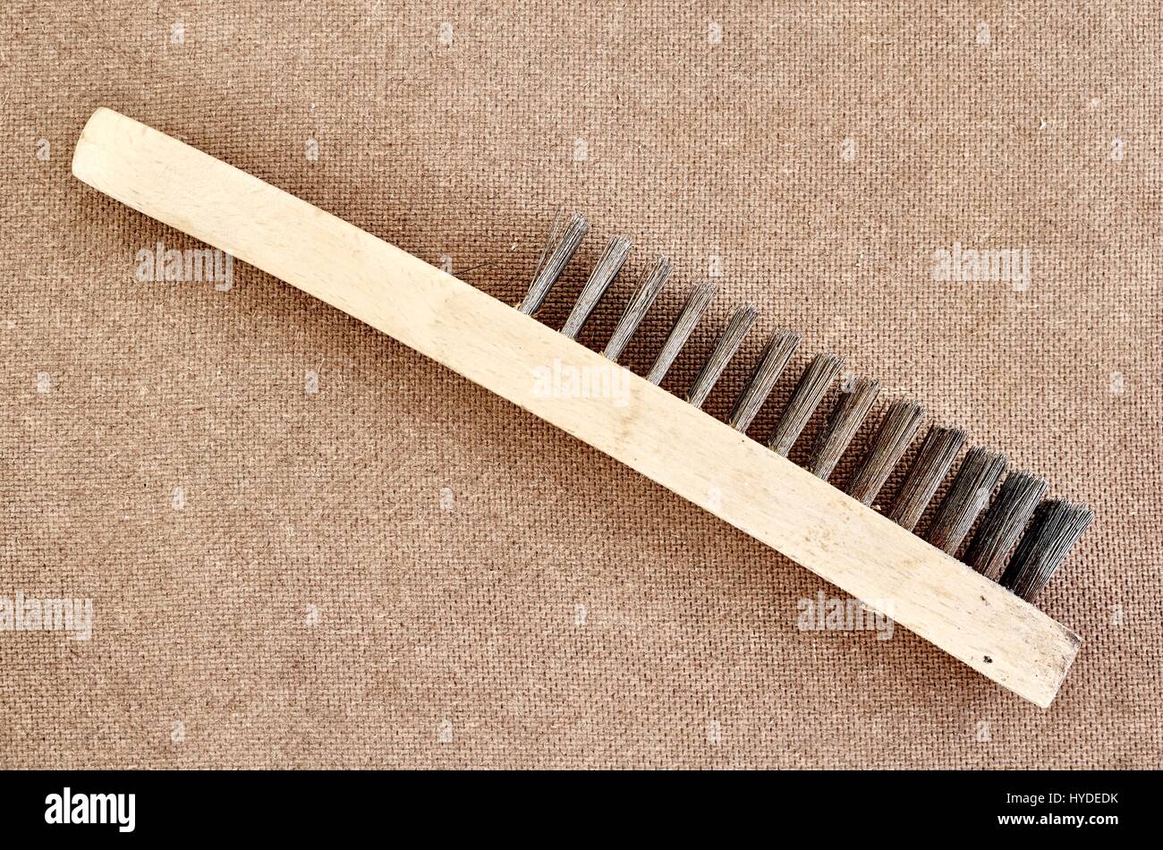 A studio photo of wire brush Stock Photo - Alamy