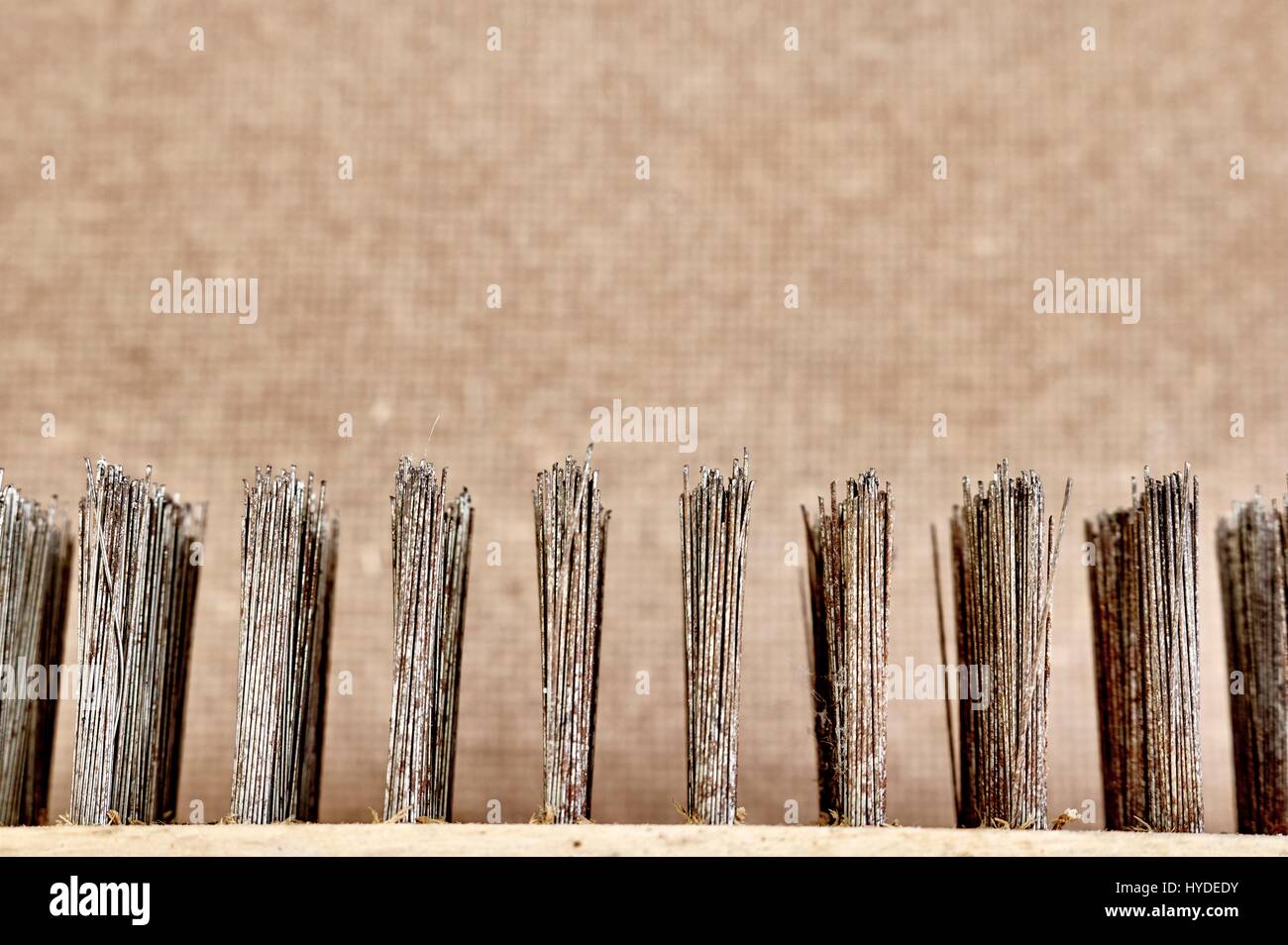 A studio photo of wire brush Stock Photo - Alamy