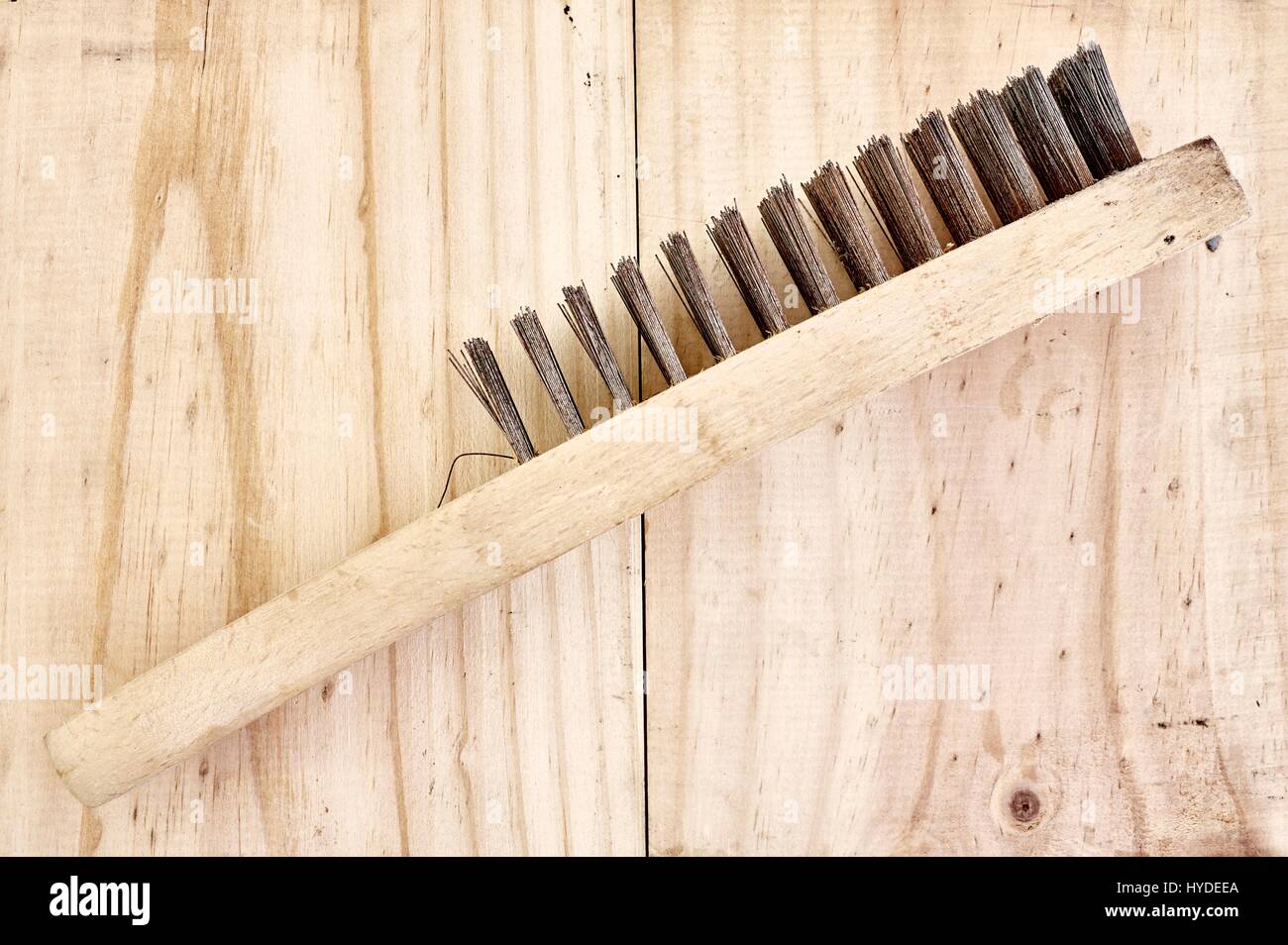 A studio photo of wire brush Stock Photo - Alamy
