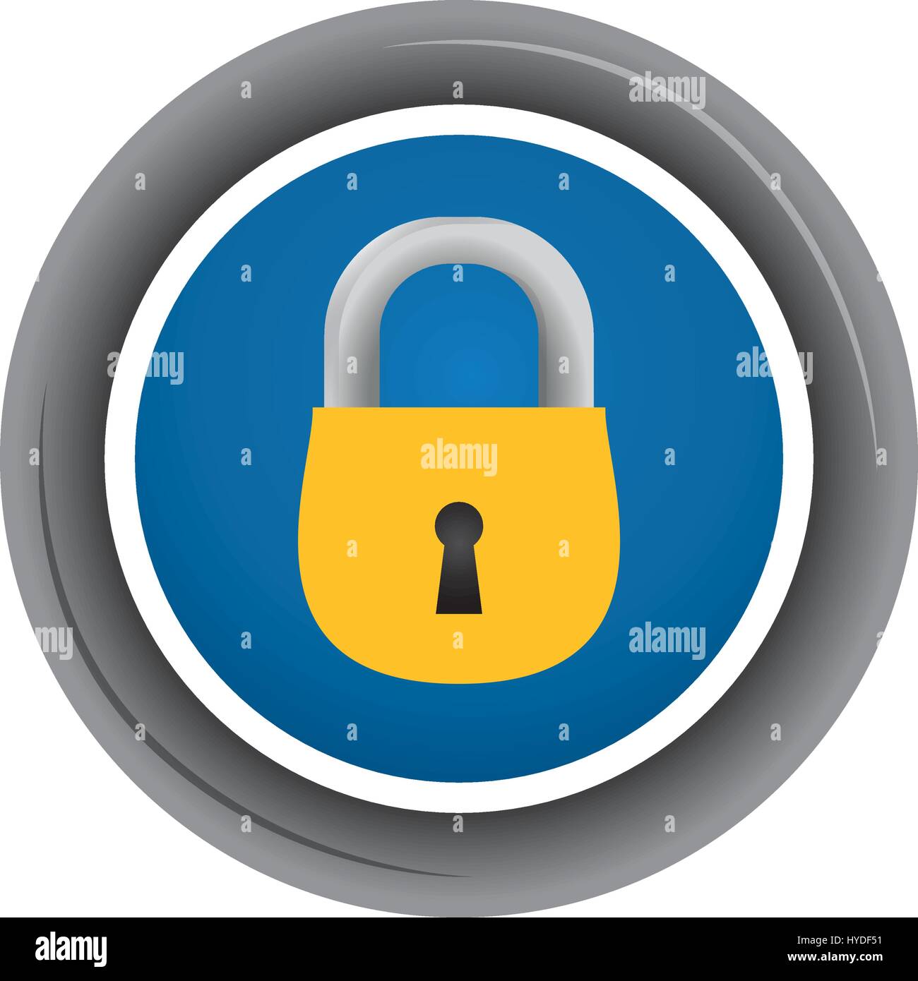 padlock security object frame Stock Vector Image & Art - Alamy