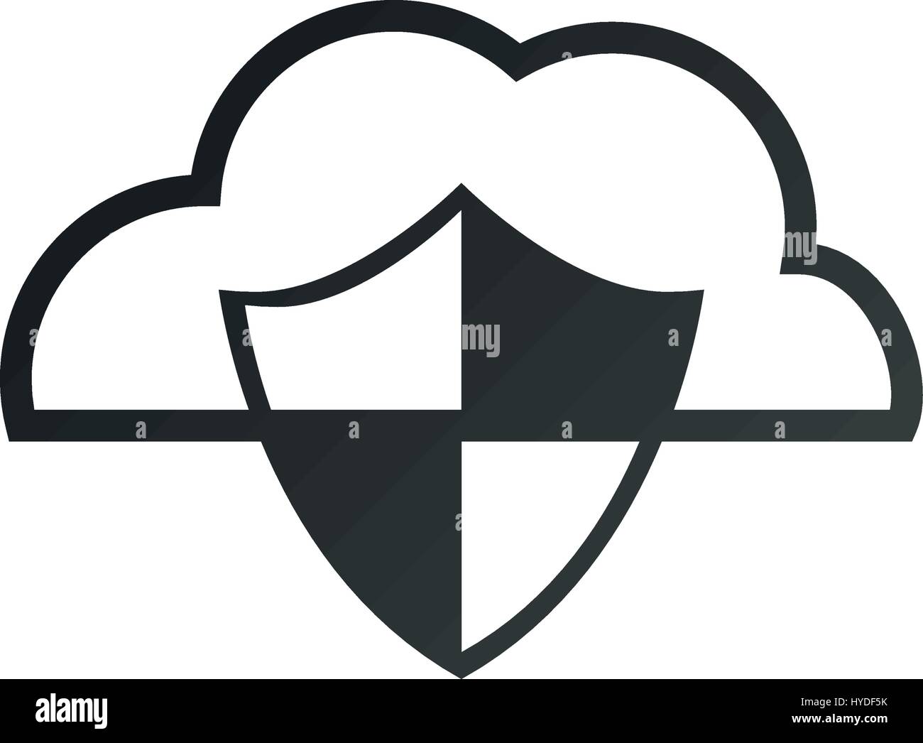cloud shield security Stock Vector Image & Art - Alamy