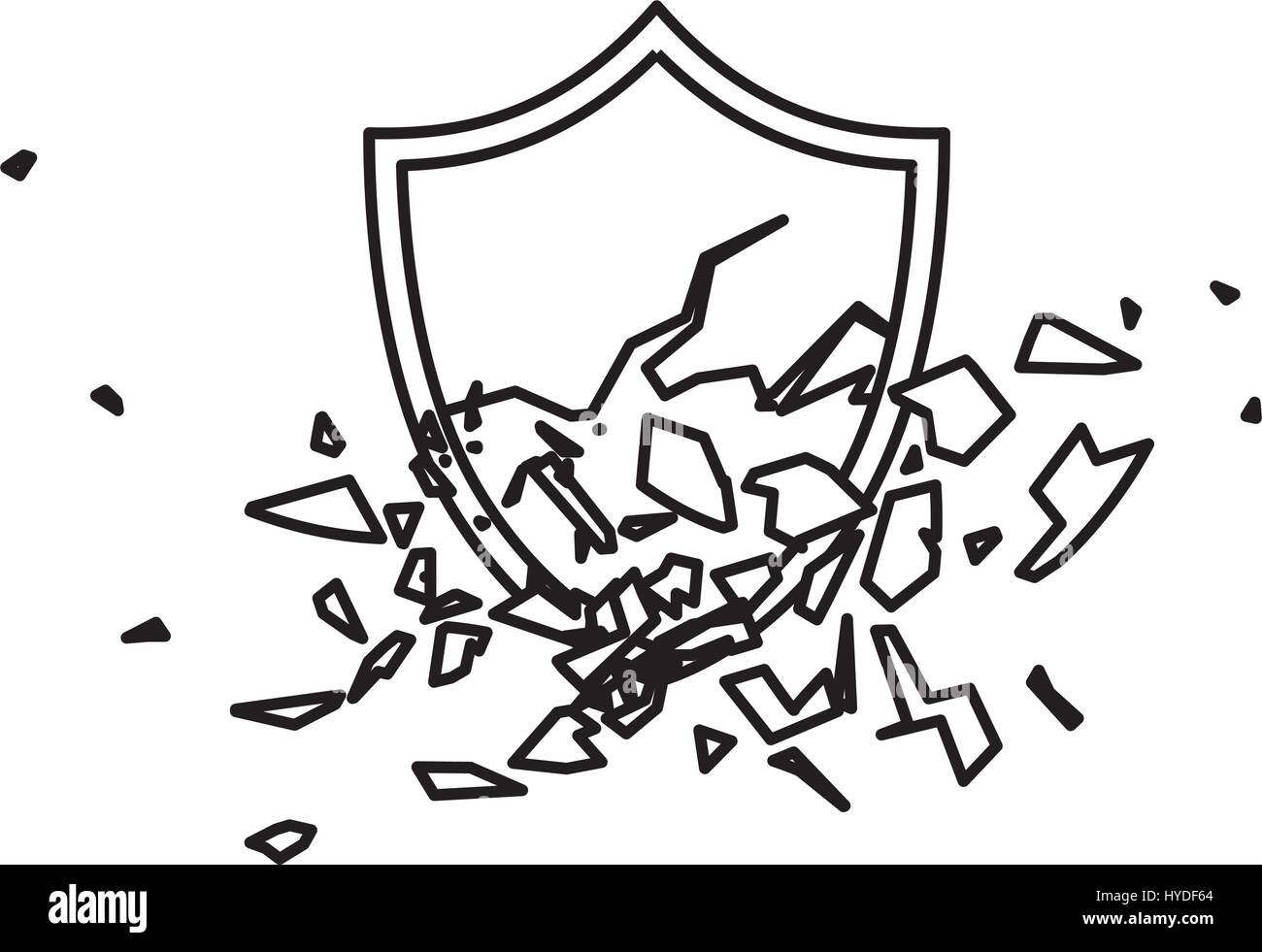 shield broken abstract crest Stock Vector Image & Art - Alamy