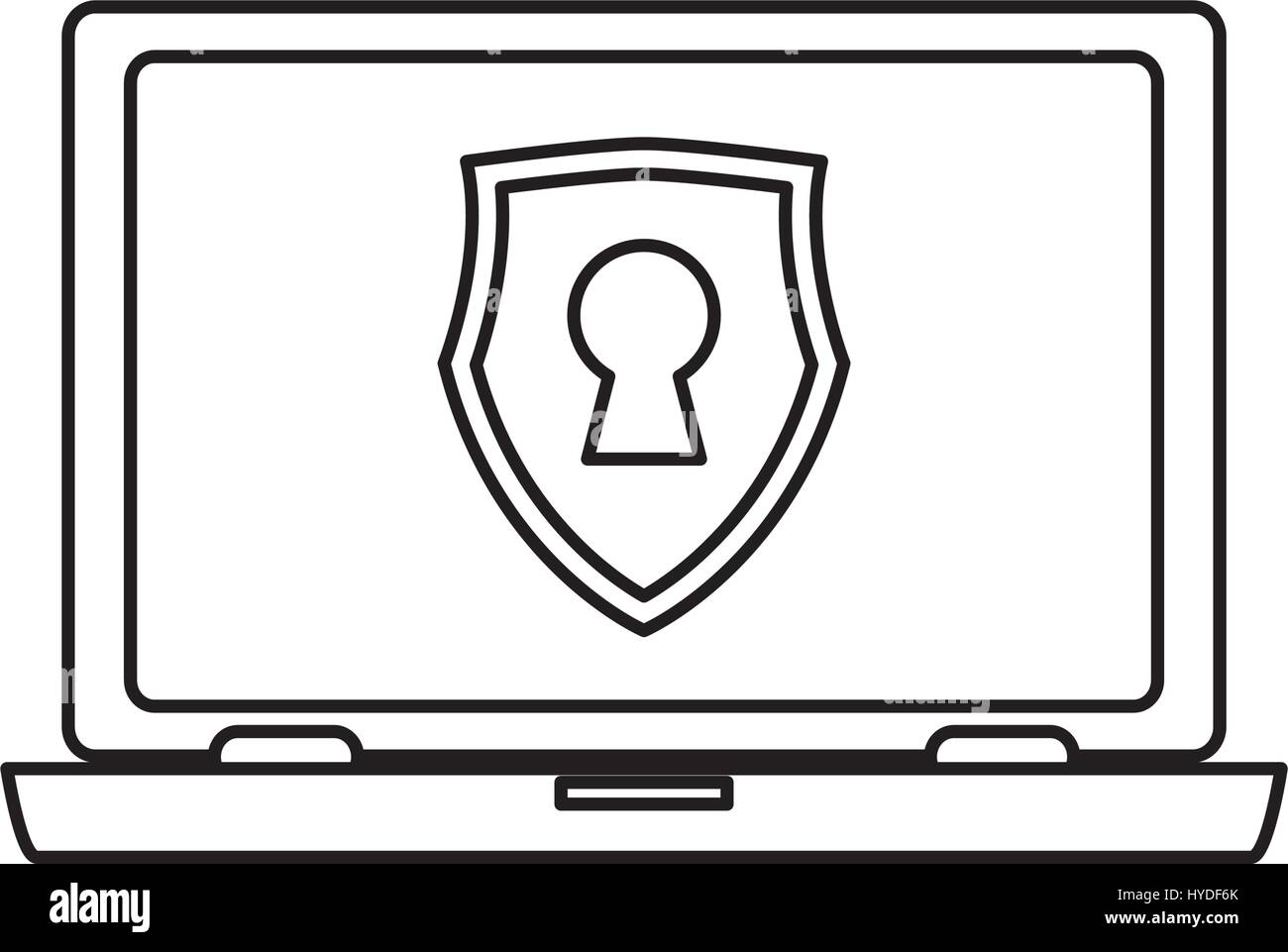 computer lock security privacy Stock Vector Image & Art - Alamy