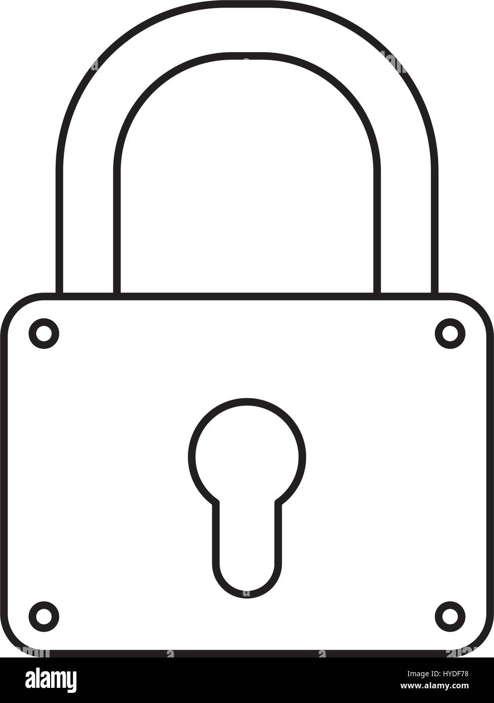 padlock security object Stock Vector Image & Art - Alamy