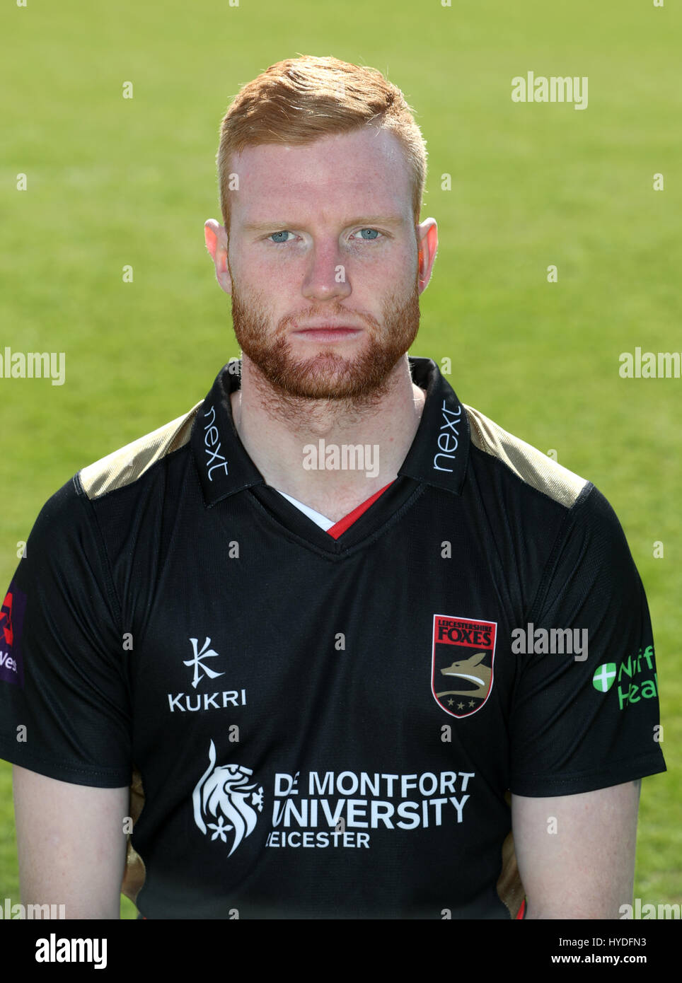 Leicestershire's James Sykes during the media day at Grace Road ...