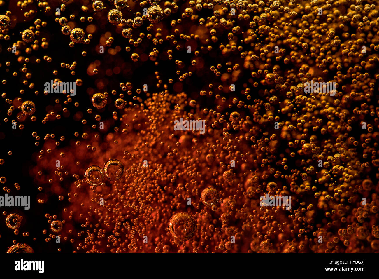 Macro shot of cola bubbles Stock Photo - Alamy