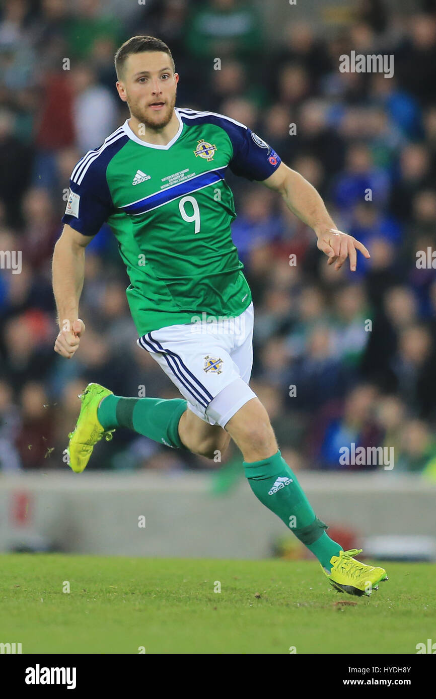 Michael oneill northern ireland football manager hi-res stock ...