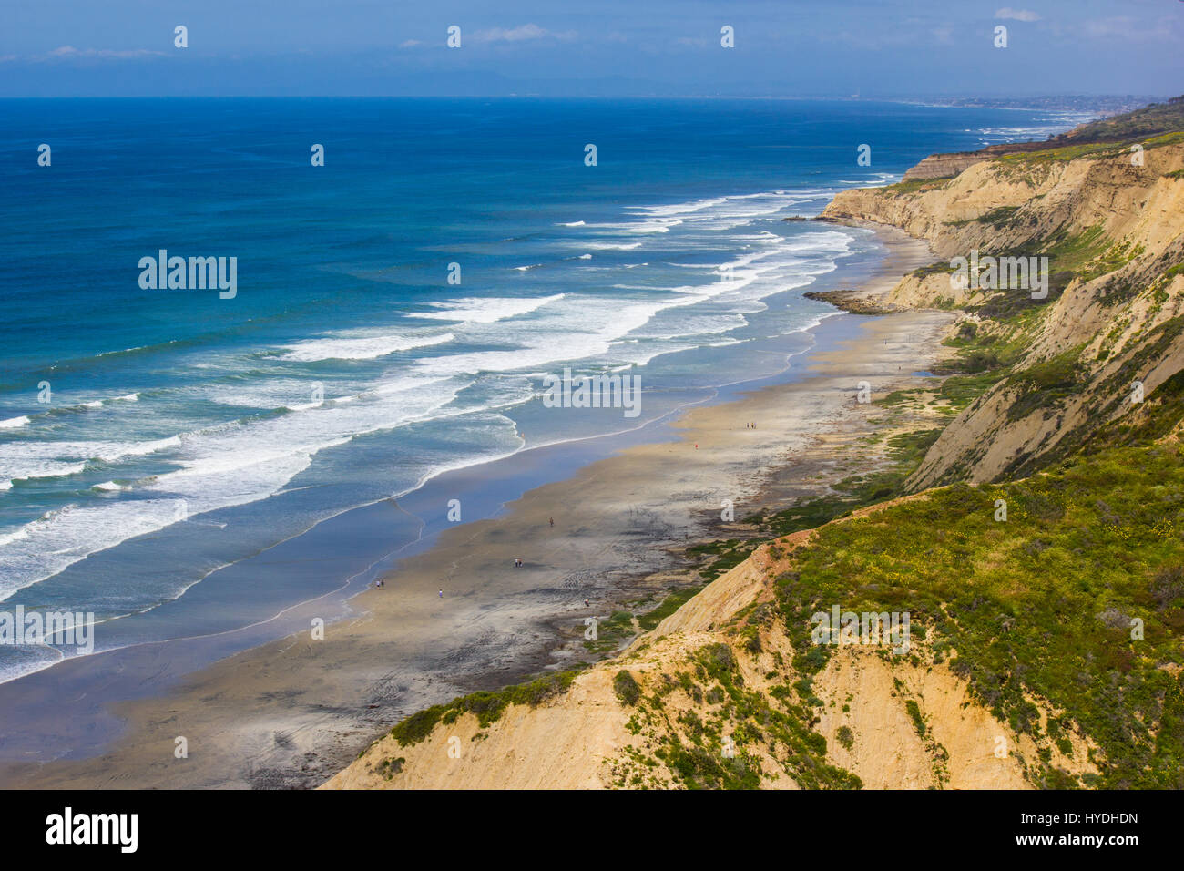 Beach shot from a cliff Stock Photo - Alamy