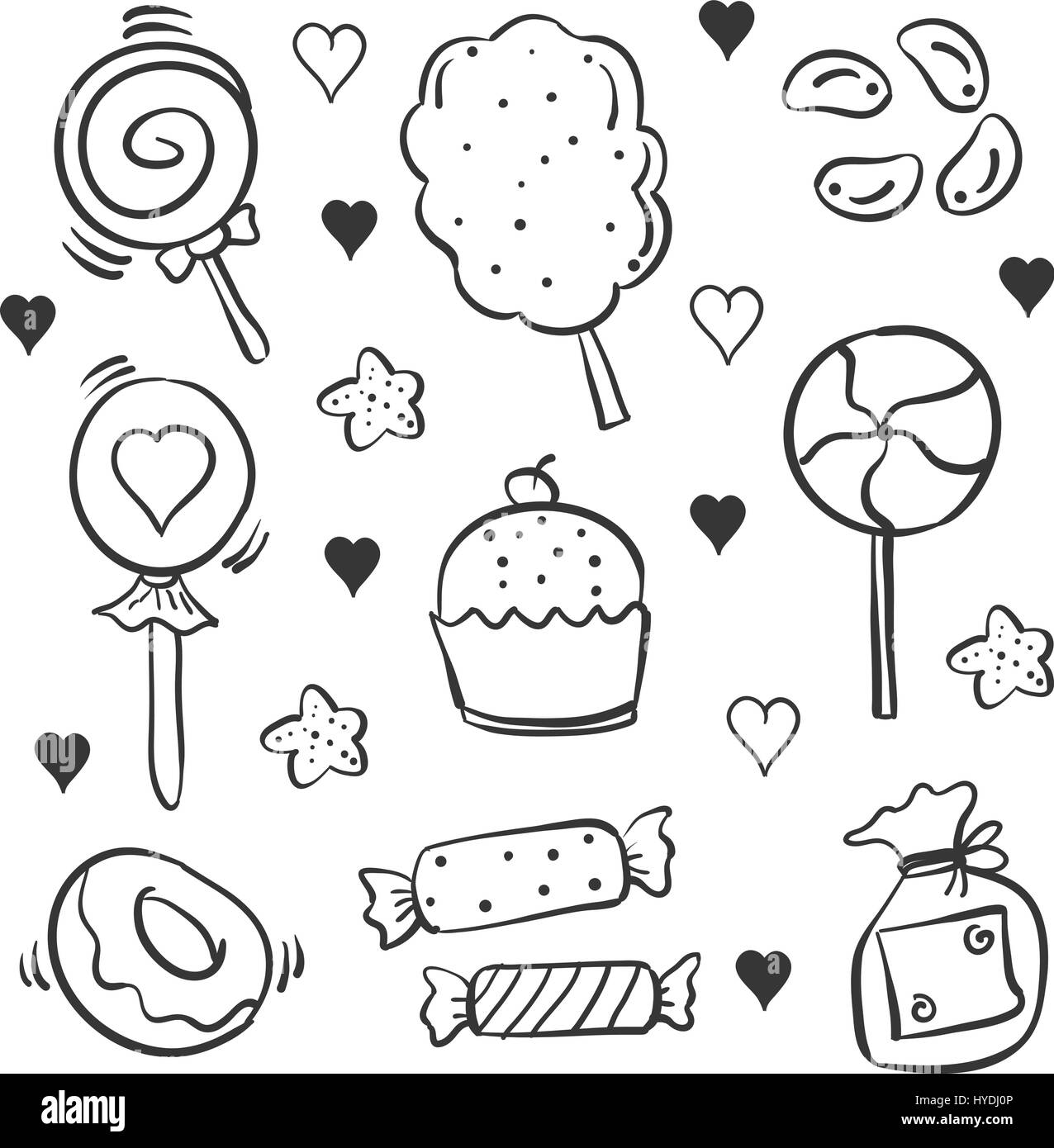 Many various candy hand draw doodles Stock Vector Image & Art - Alamy Many various candy hand draw doodles Stock Vector Image & Art - Alamy
