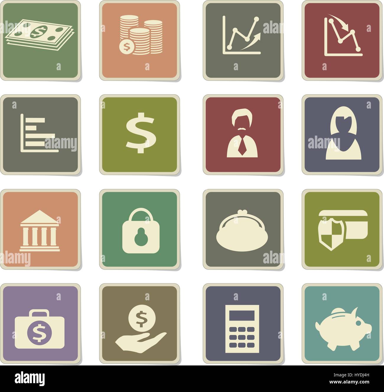 finance vector icons for user interface design Stock Vector Image & Art ...