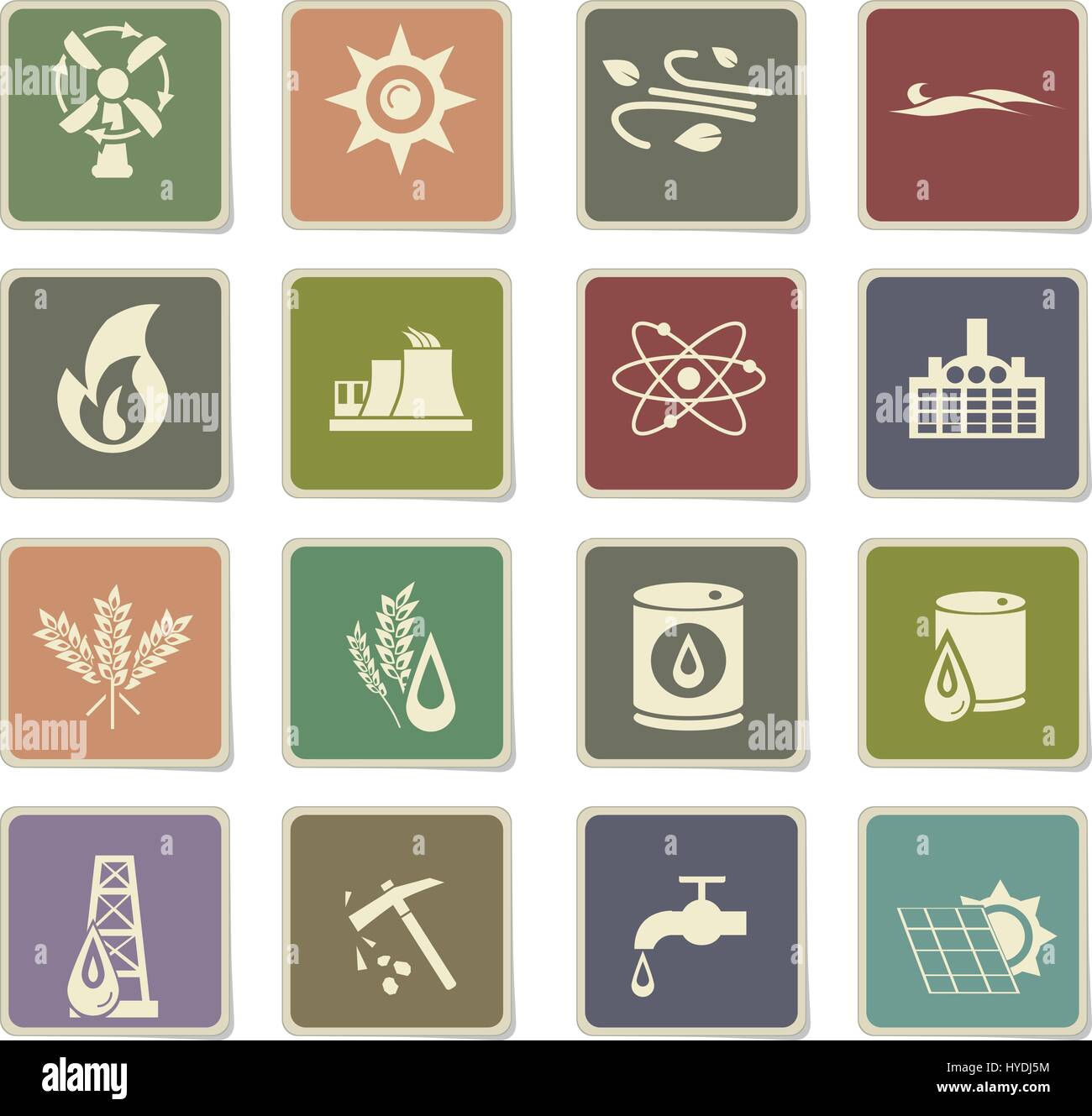 fuel vector icons for user interface design Stock Vector Image & Art ...