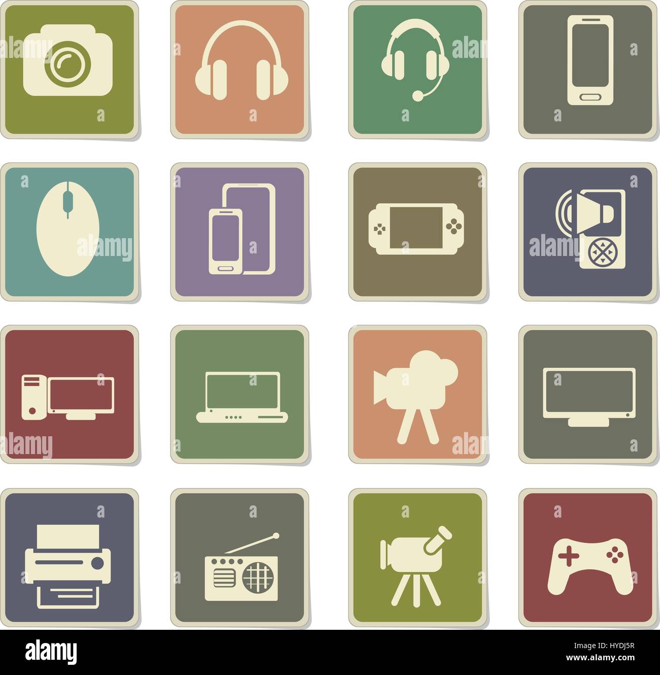 gadget vector icons for user interface design Stock Vector Image & Art ...