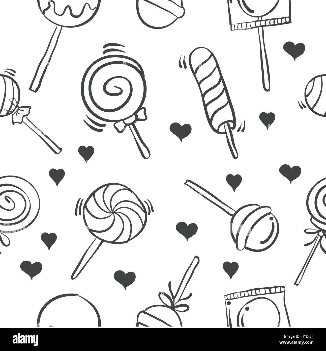 Vector illustration candy doodle style Stock Vector Image & Art - Alamy