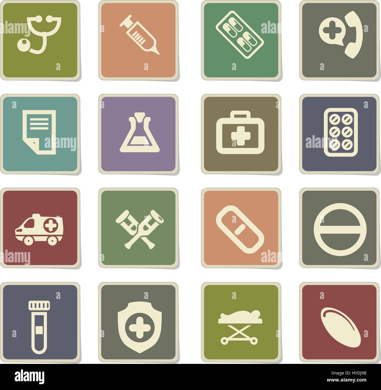 medical vector icons for user interface design Stock Vector Image & Art ...
