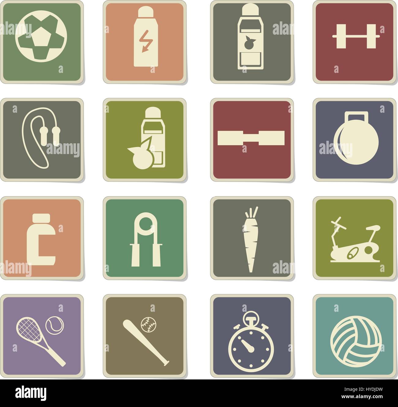 sport vector icons for user interface design Stock Vector Image & Art ...