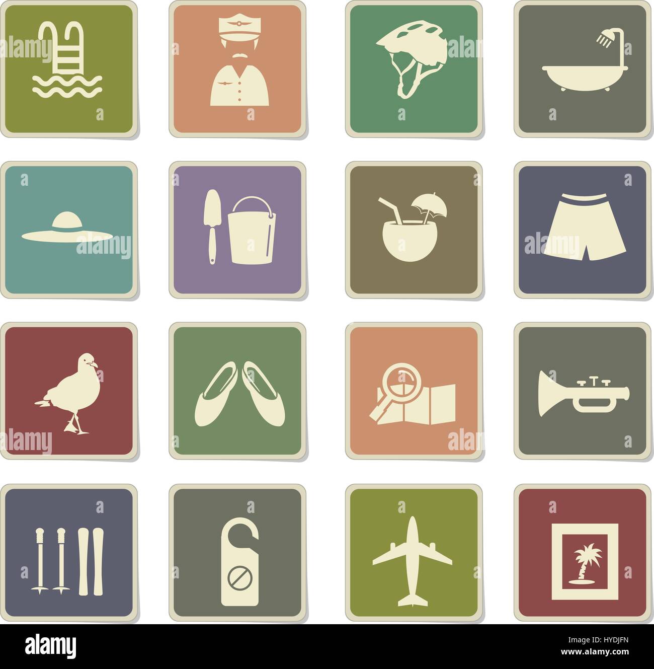 travel vector icons for user interface design Stock Vector Image & Art ...