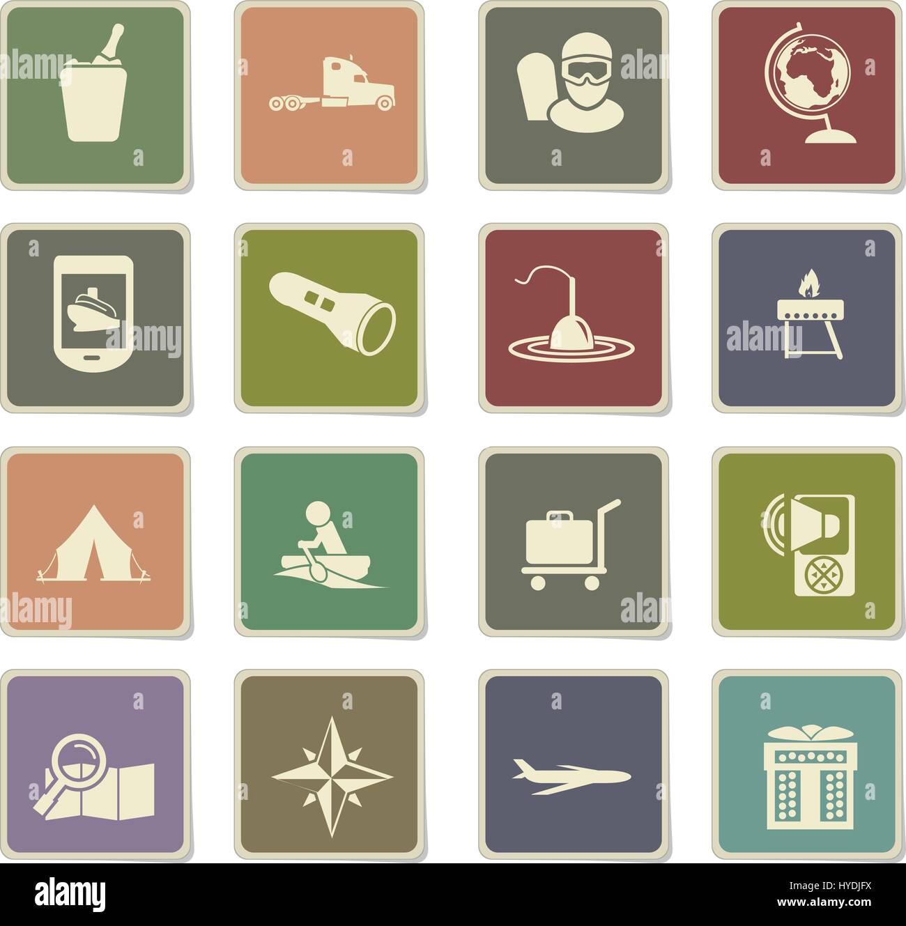travel vector icons for user interface design Stock Vector Image & Art ...