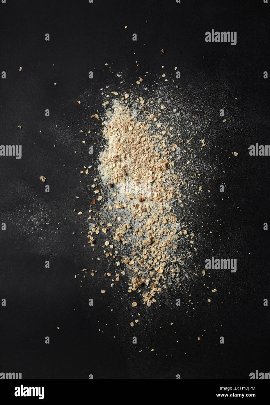 Sprinkled flour over background Stock Photo - Alamy